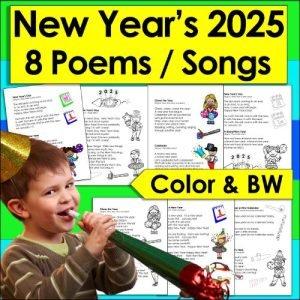 7 Differentiated And Editable New Year's Activities For Kindergarten ...